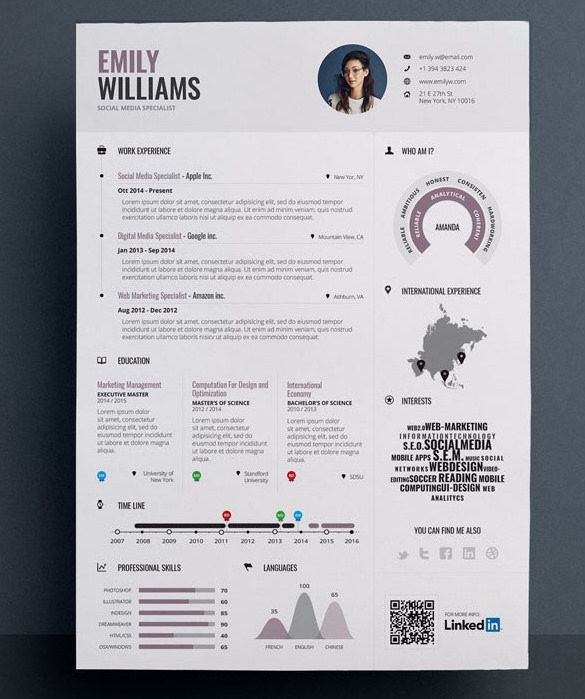 33+ Infographic Resume Templates - Free Sample, Example, Format Download