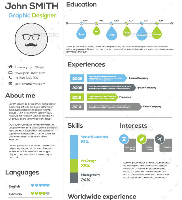 33+ Infographic Resume Templates - Free Sample, Example, Format Download