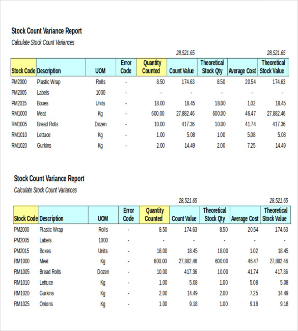 19+ Stock Inventory Control Templates - MS Word | MS Excel | Google ...