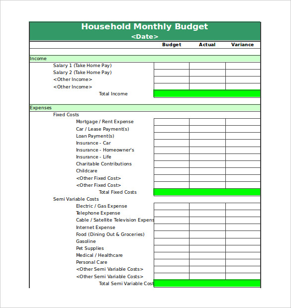 25 Fresh Budget Spreadsheet Free Download