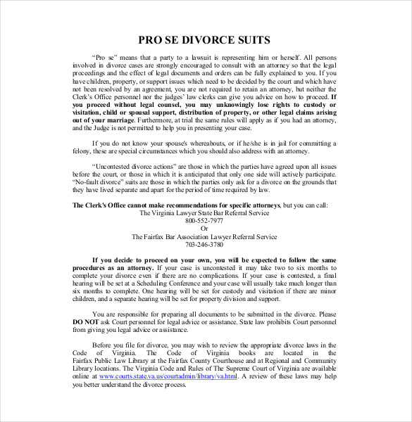 12+ Divorce Agreement Templates - PDF, DOC