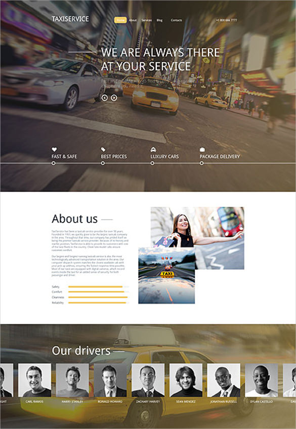 34+ Transportation Website Themes & Templates