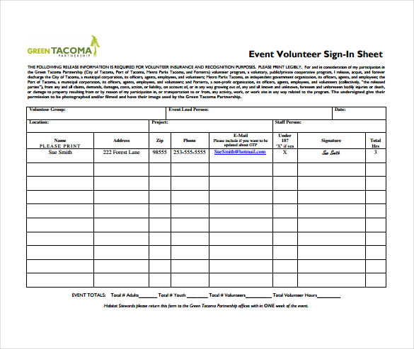 18+ Sign In Sheet Templates – Free Sample, Example, Format Download!