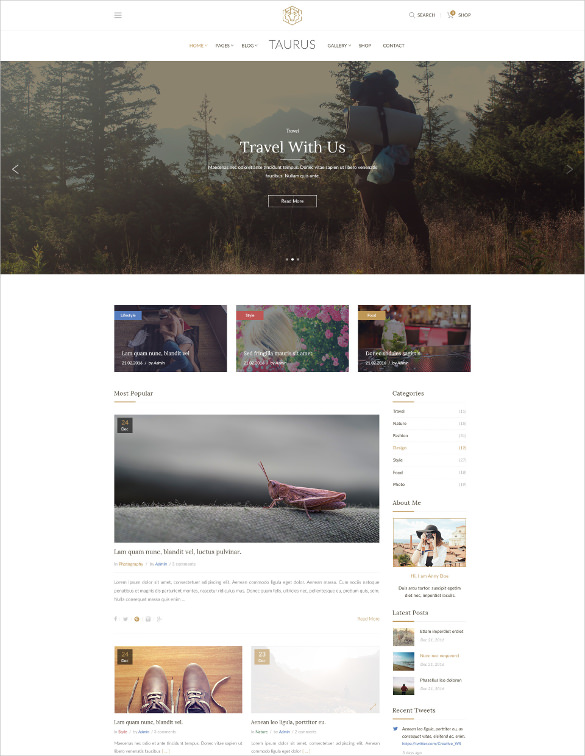 29+ PSD Blog Themes & Templates | Free & Premium Templates