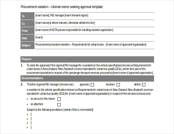 Internal Memo Template - 23+ Word, PDF, Google Docs Documents Download