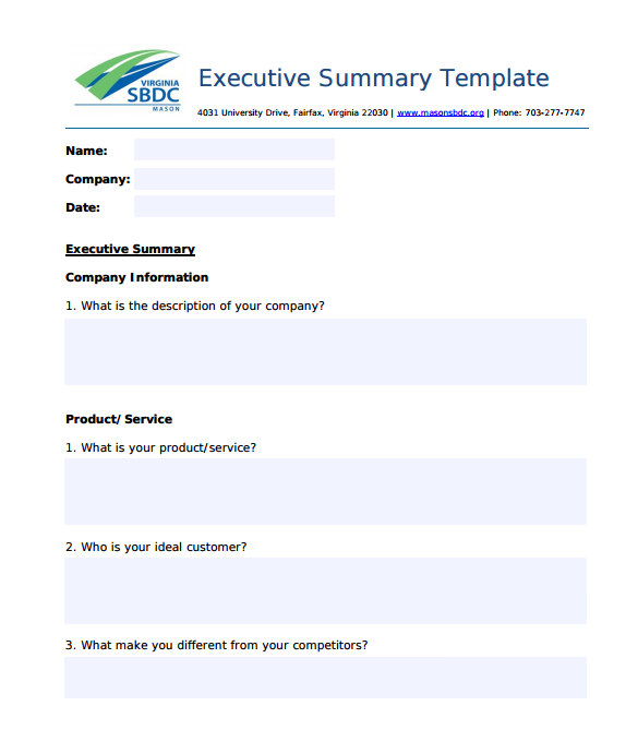 34+ Executive Summary Templates - Free Sample, Example Format Download!