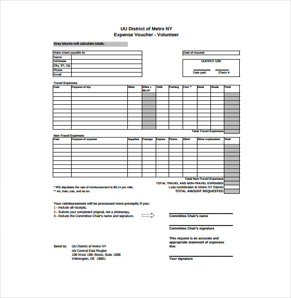 16+ Expense Voucher Templates - Word, PDF, Excel, PSD