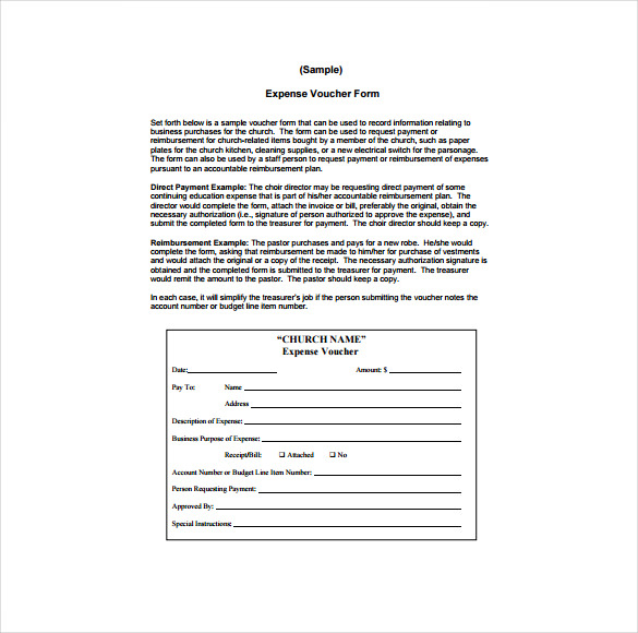 16+ Expense Voucher Templates - Word, PDF, Excel, PSD