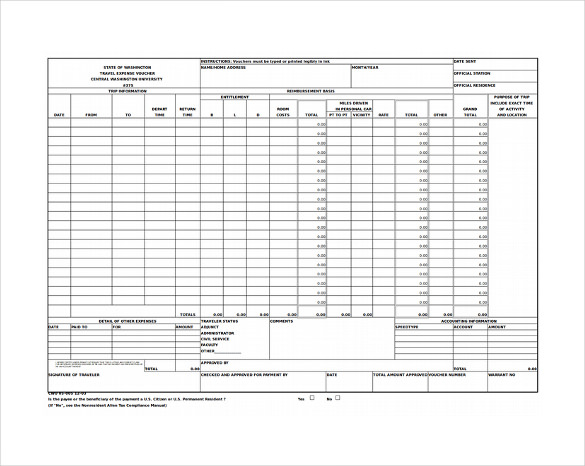 16+ Expense Voucher Templates - Word, PDF, Excel, PSD