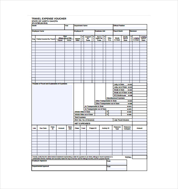 16+ Expense Voucher Templates - Word, PDF, Excel, PSD
