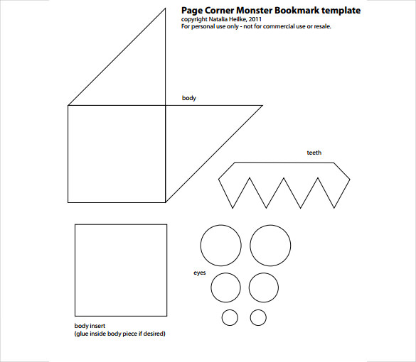 Free Bookmark Template 12 Free Printable Word PDF Format Download 