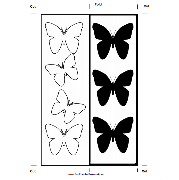 Free Bookmark Template 12 Free Printable Word PDF Format Download
