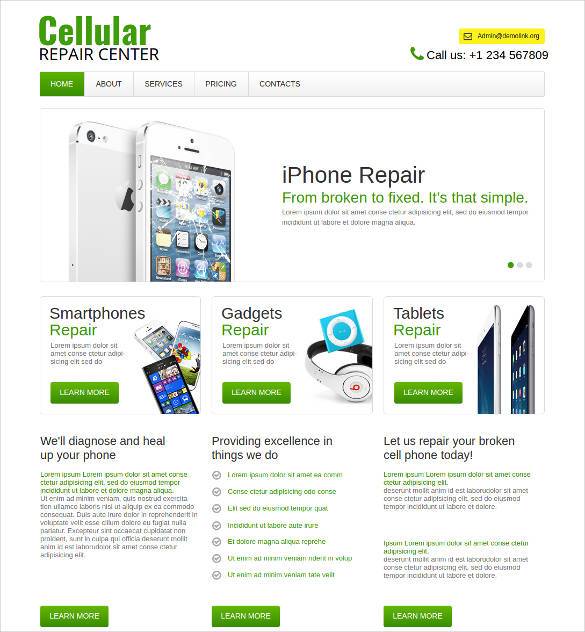 28+ Computer Repair Website Themes & Templates