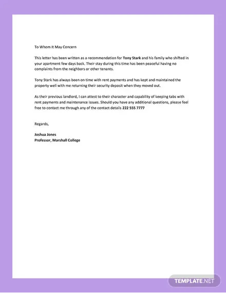 Reference Letter Templates – 40+ Free Word, PDF Documents Download