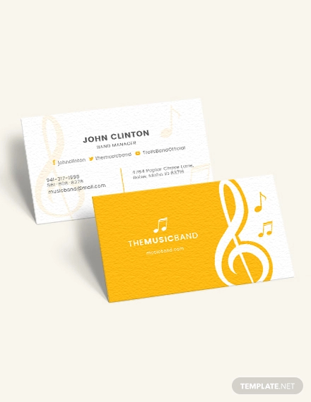 26+ Music Business Card Templates - PSD, AI, Word