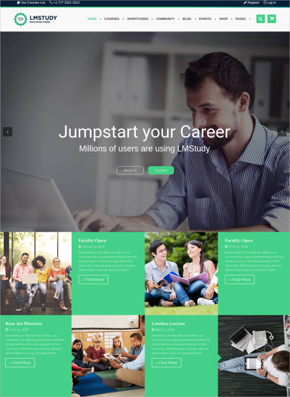 Free 10+ Online Library Website Templates & Themes | Free & Premium