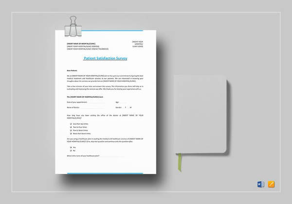 14+ Patient Survey Templates – PDF, Word