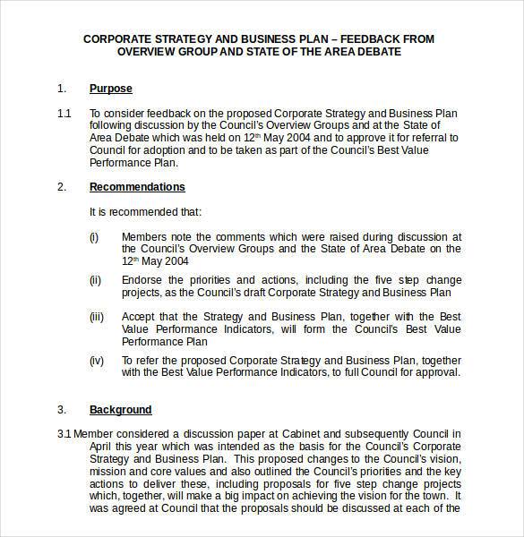 Business Plan Template - 47+ Examples in Word | Free & Premium Templates