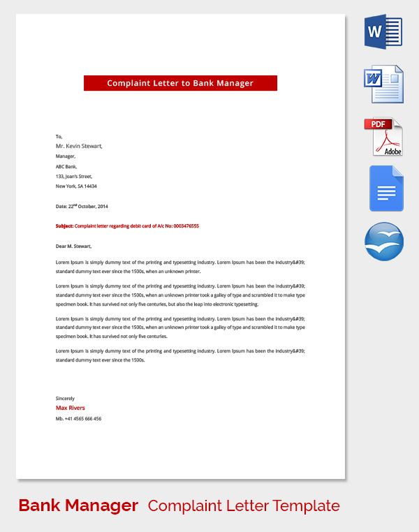 Proper Way To Write A Complaint Letter
