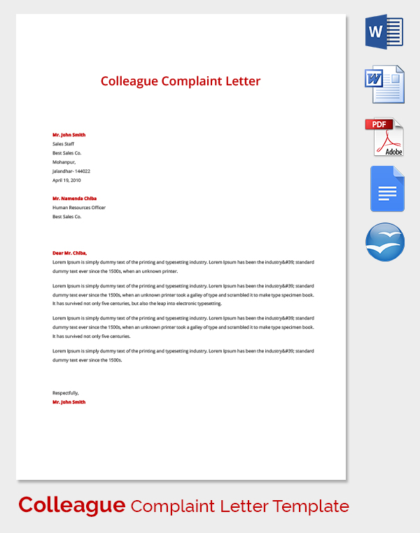 24+ Complaint Letters - Free Sample, Example Format