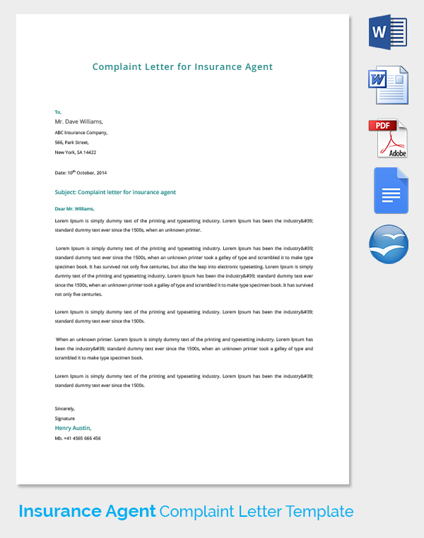 Complaint Letter - 22 Free Word, PDF Documents Download