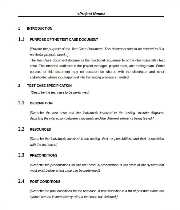 27+ Test Case Templates in Word | Google Docs | Apple Pages | PDF