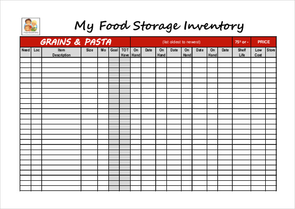 19 Food Inventory Templates Free Sample Example Format Download