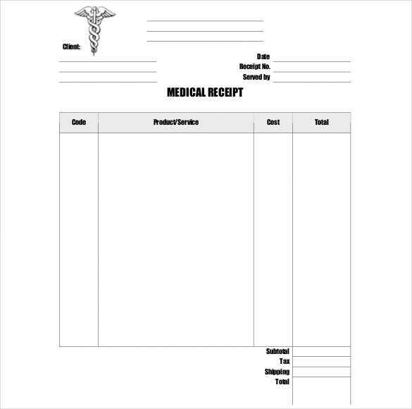 18+ Doctor Receipt Templates - Excel, Word, Apple Pages