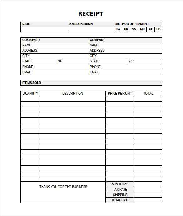 18+ Doctor Receipt Templates - Excel, Word, Apple Pages