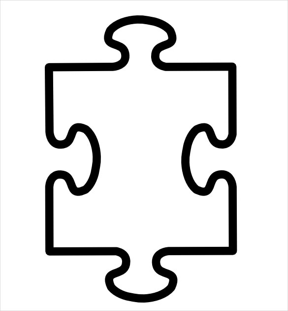 Blank Jigsaw Puzzle Pieces Printable Kids Crafts Follow Easy Craft 