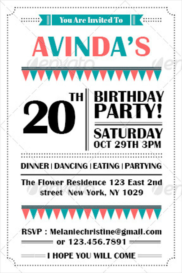 14+ Birthday Invitation Email Templates - PSD, EPS, AI, Word