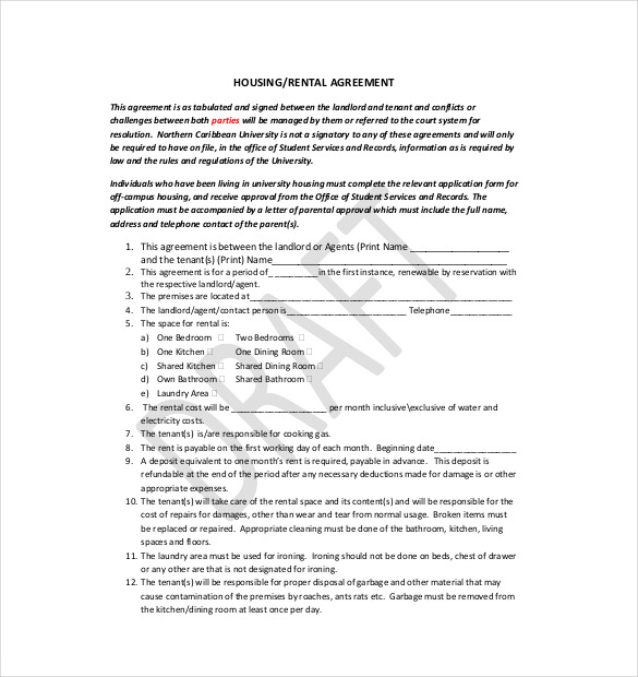 16+ Lease Agreement Templates – Word, PDF, Pages