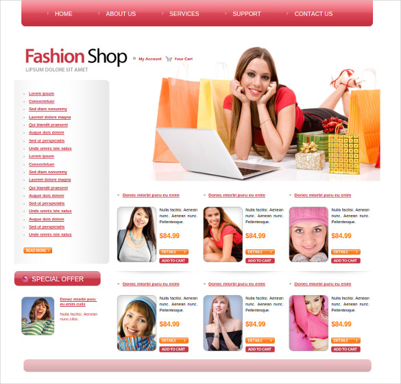 Clothe Store Website Templates & Themes | Free & Premium