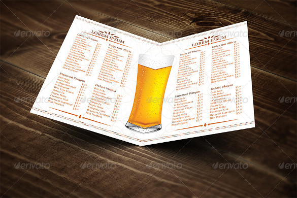 Beer Menu - 15+ Free Templates in PSD, EPS Documents Download!