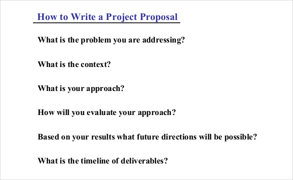 58+ Project Proposal Templates - DOC, PDF