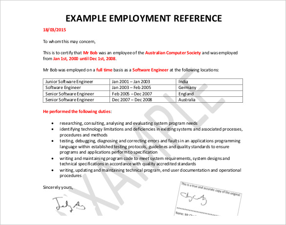 42+ Reference Letter Templates - PDF, DOC