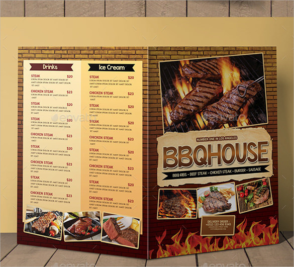 BBQ Menu 21 Free Templates PSD EPS Documents Download 