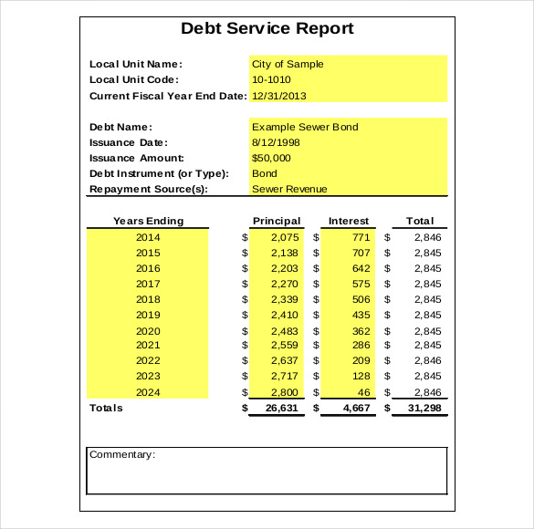 Sample Service Report Template - 31+ Word, PDF Download