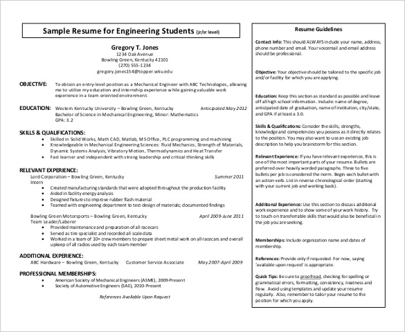 Automobile Resume Templates - 29+ Word, PDF, Apple Pages, InDesign, PSD ...