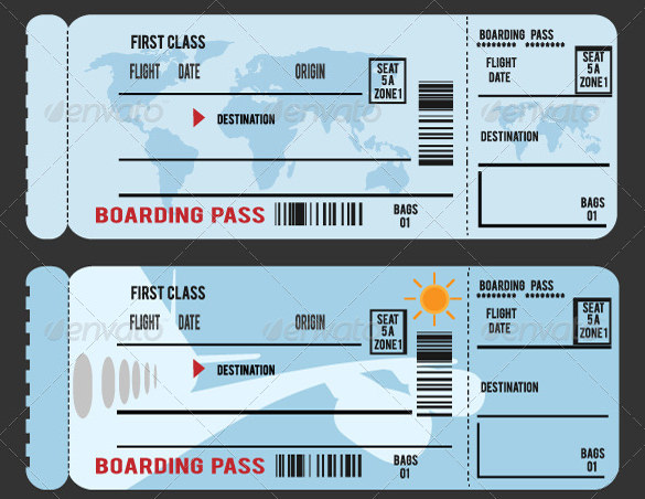 41+ Examples of Boarding Pass Design & Templates - PSD, AI