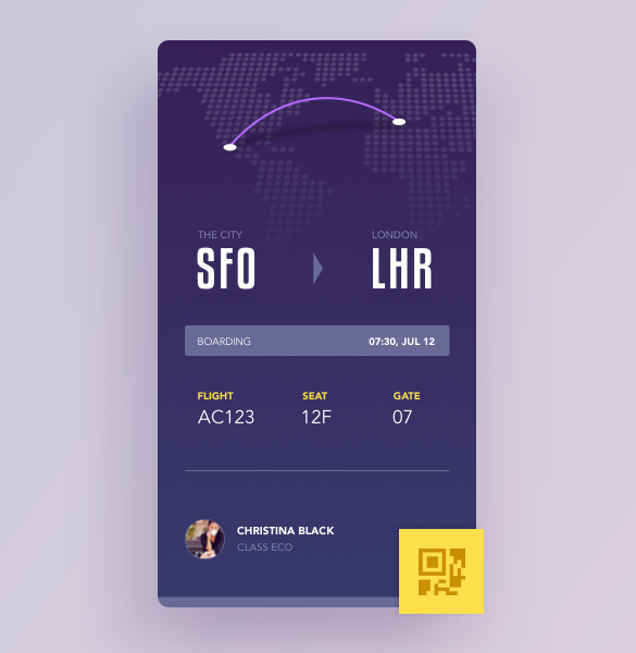41+ Examples of Boarding Pass Design & Templates - PSD, AI