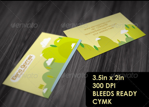 56+ Teachers Business Cards - AI, Ms Word, Publisher