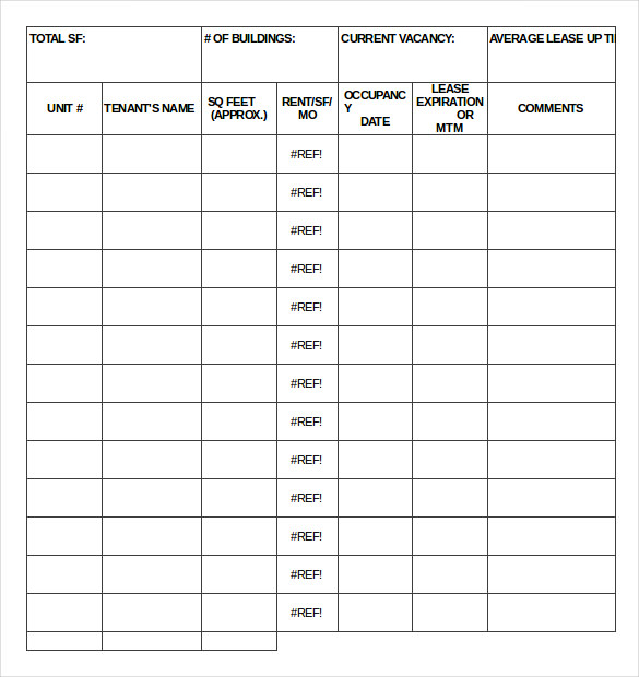 13+ Rental Inventory Templates – Free Sample, Example, Format Download