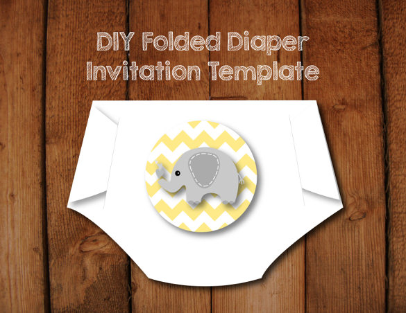 35 Diaper Invitation Templates PSD Vector EPS AI