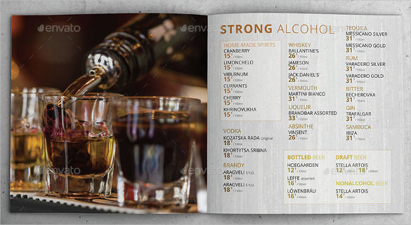 Bar Menu - 35+ Free Templates in PSD, EPS, Word, Pages