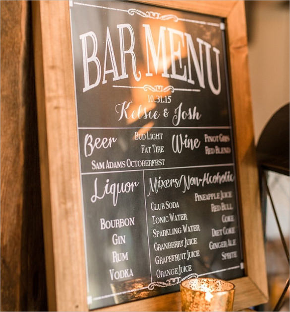 Bar Menu - 35+ Free Templates in PSD, EPS, Word, Pages