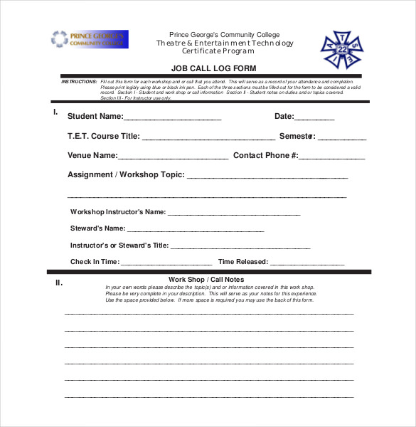 26+ Call Report Templates - PDF, Word, Pages