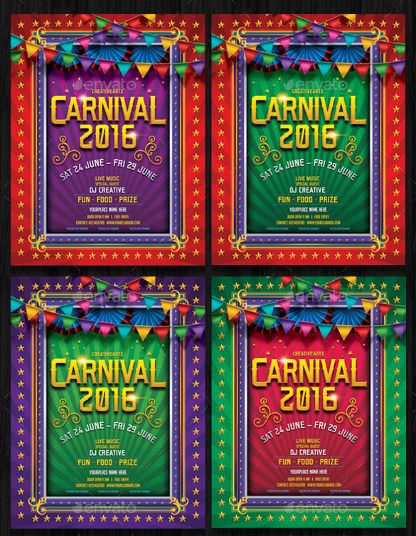 58+ Carnival Flyer Templates - PSD, Word, AI, EPS