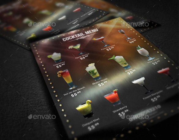 37+ Cocktail Menu Templates - Free Sample, Example Format Download!