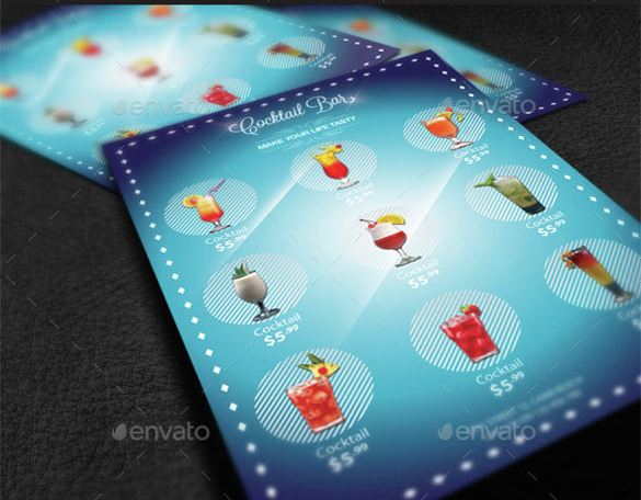 37+ Cocktail Menu Templates - Free Sample, Example Format Download!